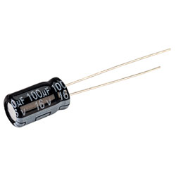 Forever 100UF 16V RADIAL 100u 105deg Radial Electro Capacitor | Rapid ...