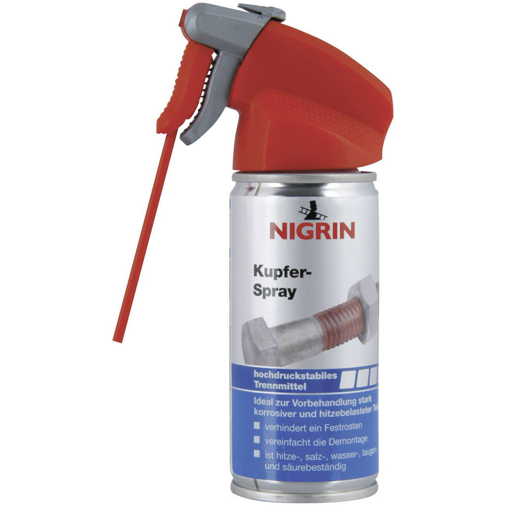NIGRIN 72244 RepairTec Copper Spray 100ml Heat/Water/Alkali Resistant ...