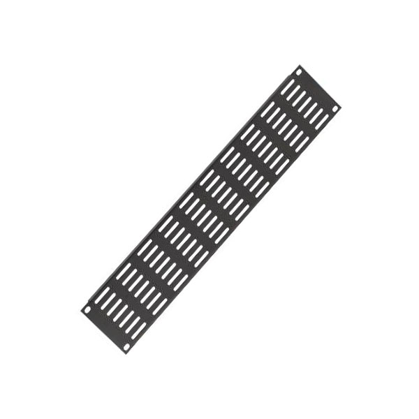 Adam Hall 87222VH Rack air vent 2U 19 inch steel black | Rapid Electronics