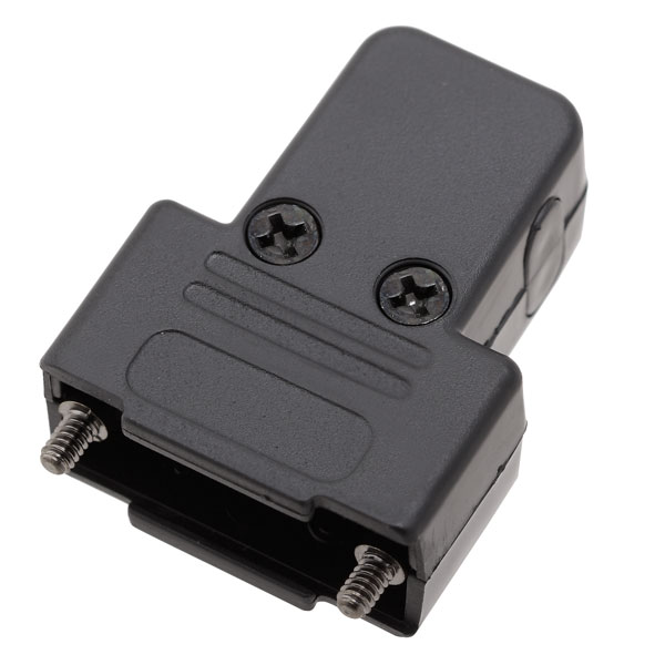 Encitech TRI-P-09-K Triple Entry Plastic D Connector Cover 9 Way Black ...