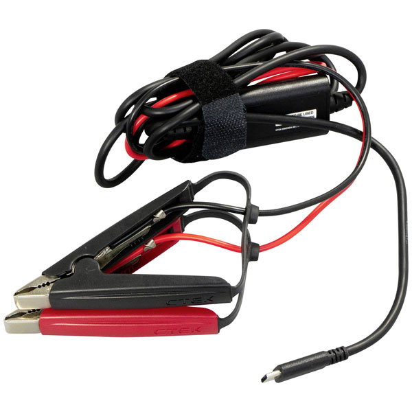 CTEK 40-465 CS FREE USB-C charging cable with battery clips for ...