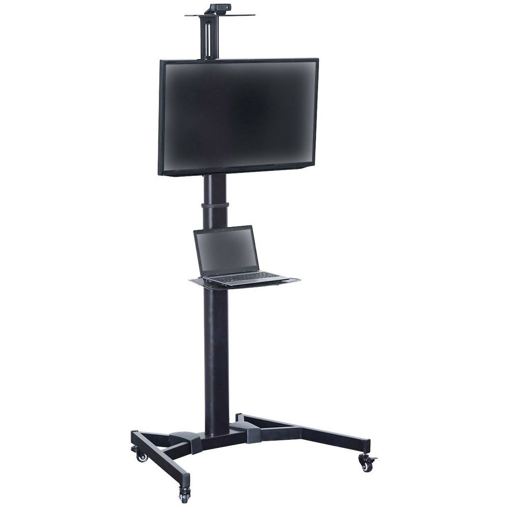Digitus DA-90370 TV trolley height-adjustable keyboard tray lock ...