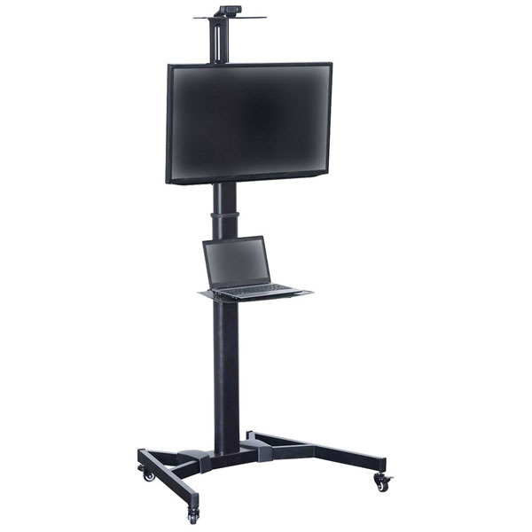 Digitus DA-90370 TV trolley height-adjustable keyboard tray lock ...