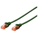 Digitus DK-1617-050/G RJ45 Network cable CAT 6 U/UTP 5m Green Incl ...