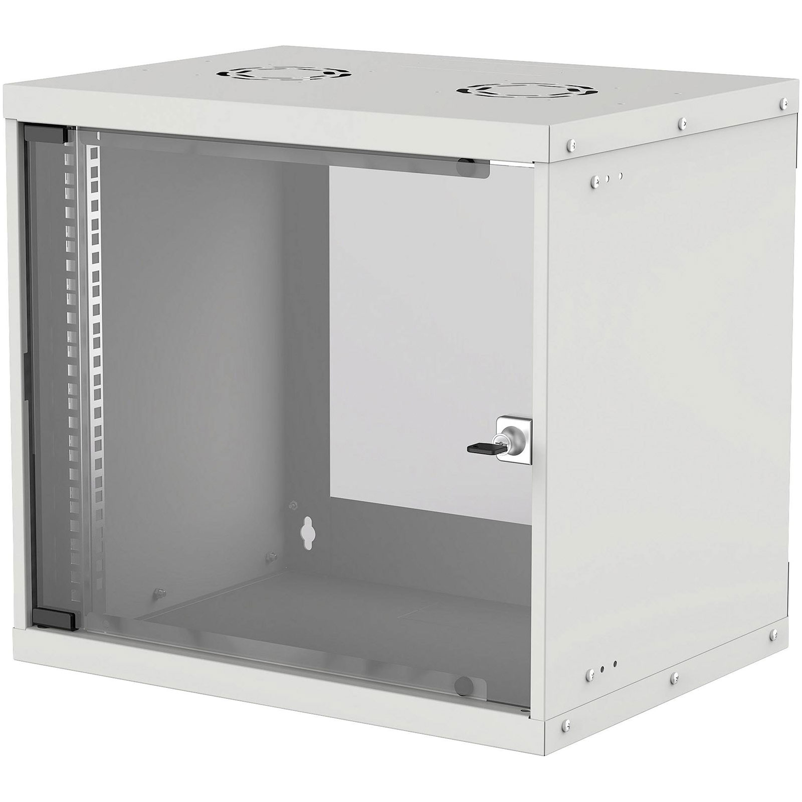 Intellinet 714167 Basic Line 9U 19in wall cabinet grey-white RAL 7035 | Rapid Electronics