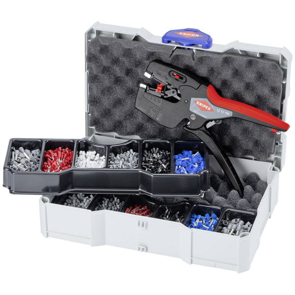 Knipex 97 90 27 Crimp Set Crimpers With Tools And Dies Red Handle ...