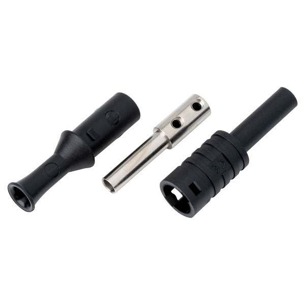 PJP 1063-N 4mm Shrouded Cable Socket Black | Rapid Online