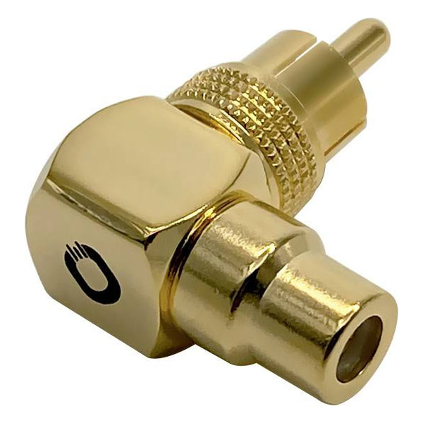 Oehlbach D1C4011 Sound-AD 90 RCA adapter angled plug socket Car Hi-Fi ...