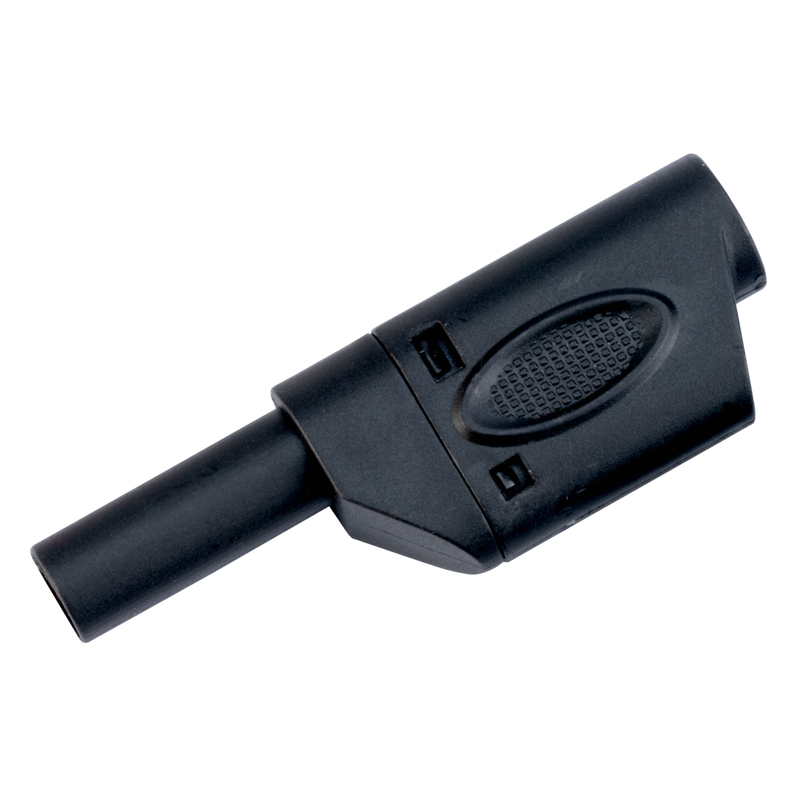 TruConnect 170575 4mm Shrouded Stackable Test Plug Black | Rapid Online