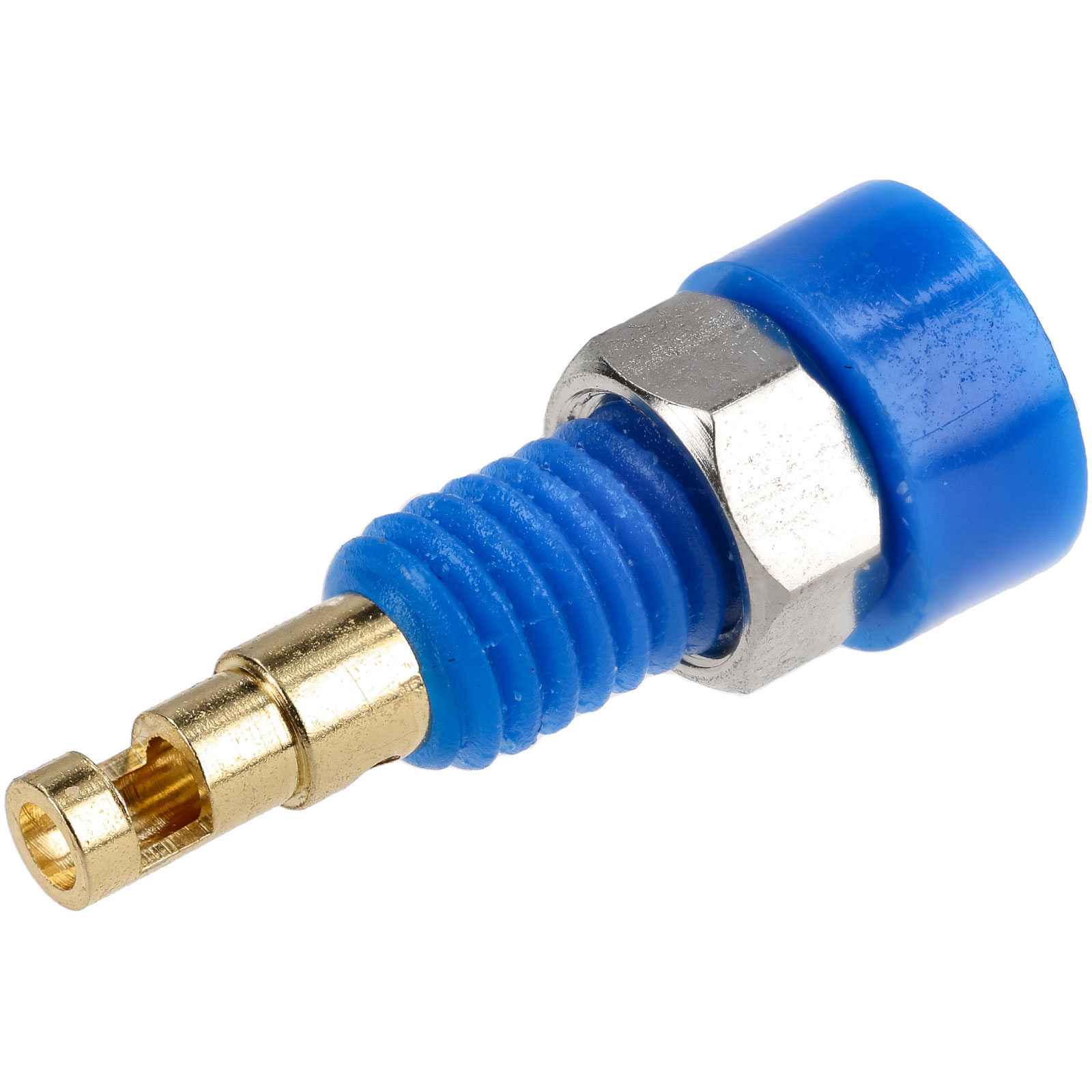 TruConnect 170588 2mm Insulated Test Socket Gold Plated Blue | Rapid Online