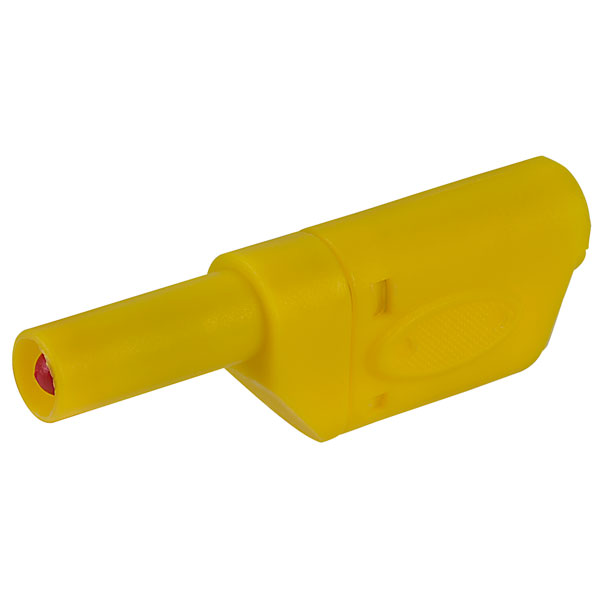 TruConnect 4mm Shrouded Stackable Test Plug Yellow | Rapid Electronics