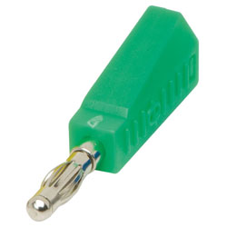 TruConnect 4mm Stackable Test Plug Green | Rapid Online