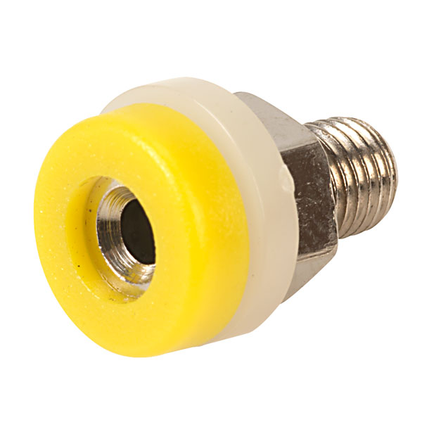TruConnect 2mm Test Socket Yellow | Rapid Electronics