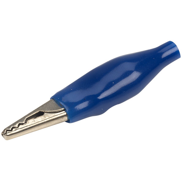 TruConnect Miniature Crocodile Clip Blue | Rapid Electronics