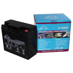 Leoch LP12-20 Sealed Lead Acid Battery SLA 12V 20Ah | Rapid Electronics