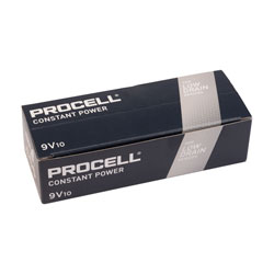Duracell PC1604 6LR61 PROCELL CONSTANT Alkaline Batteries 9V/PP3 - Box ...