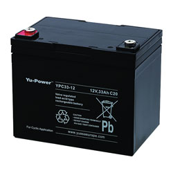 Yuasa Yu-Power YPC33-12 Deep Cycle Cyclic Battery SLA 12V 33Ah | Rapid ...
