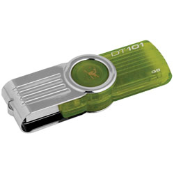 Kingston DT101G2/64GB 64GB DataTraveler 101 Generation 2 Green USB ...