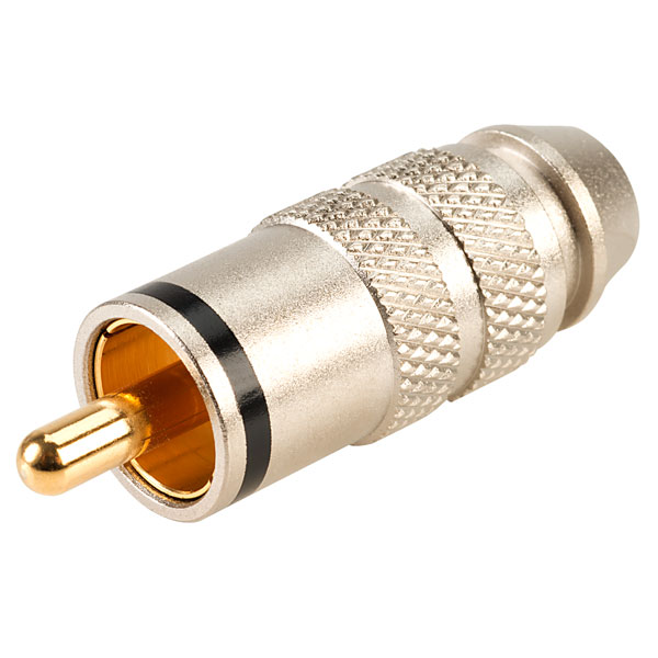 RVFM Black Professional Phono Plug | Rapid Electronics RVFM Black Professional Phono Plug | Rapid Electronics