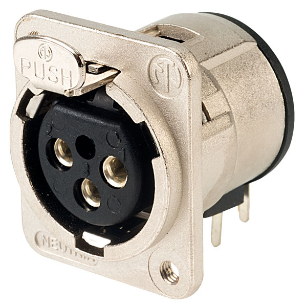 Neutrik NC3FDM3-H-D Horizontal PCB XLR Socket | Rapid Electronics Neutrik NC3FDM3-H-D Horizontal PCB XLR Socket | Rapid Electronics