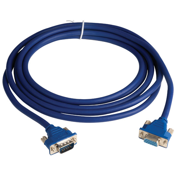 Clever Little Box LPVGA-M/F-3.0M Low Profile Blue VGA Lead M/F 3.0M ...