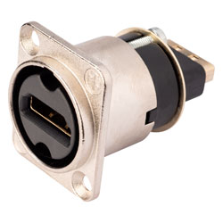 Neutrik NAHDMI-W HDMI Feedthrough Adaptor D Shape Housing | Rapid ...