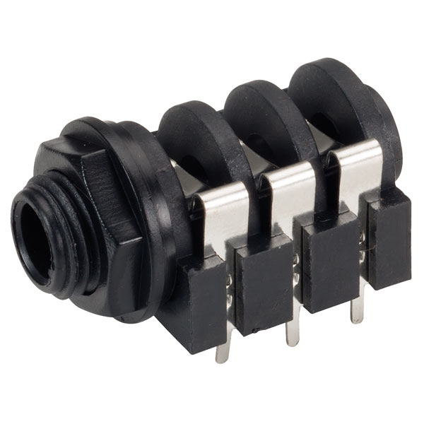 Jack Socket 6.35mm 3 Pole PCB Mounting Standard Jack Socket | Rapid ...