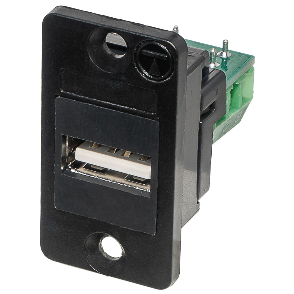 TUK Ltd KUA2Bpm USB2 A Screw Termination Low Profile Panel Mount Socket ...