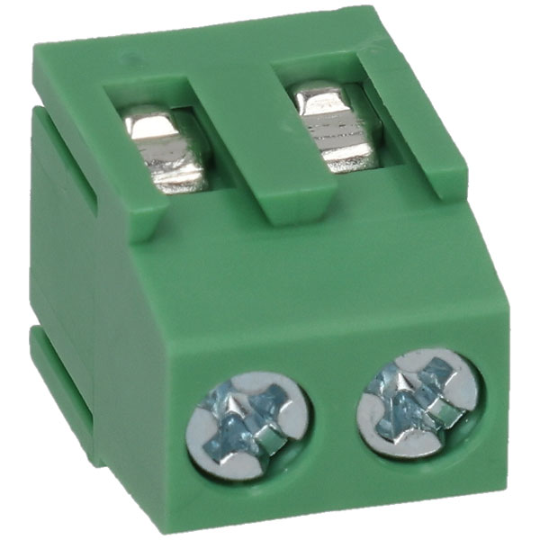 IMO 21.350M/2-E 2 Way 15A 5.08mm PCB Screw Terminal Block | Rapid Online