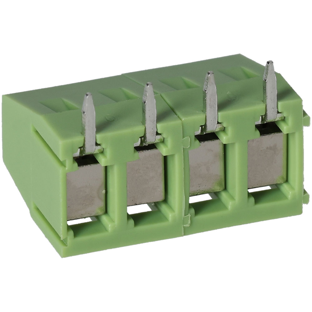 TruConnect 211784 5.08mm 4 Way 90deg Rising Clamp Terminal Block ...