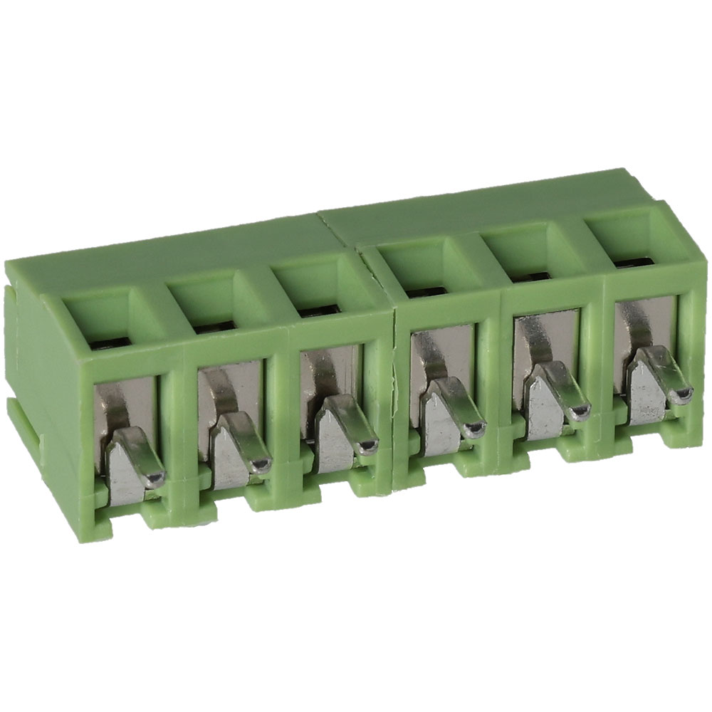 TruConnect 211825 3.81mm 6 Way Low Profile Rising Clamp Terminal Block ...