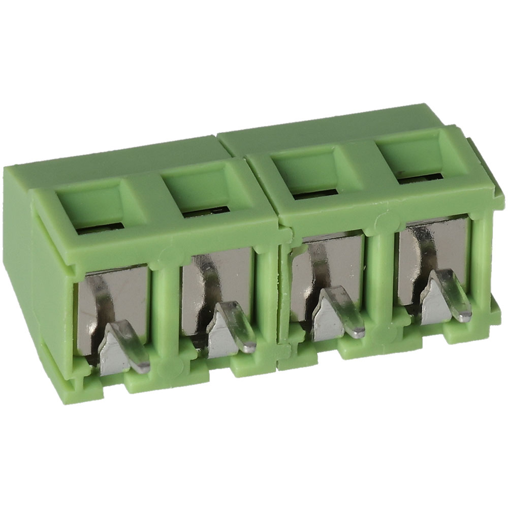 TruConnect 211835 5.0mm 4 Way Low Profile Rising Clamp Terminal Block ...