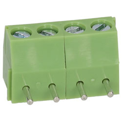 TruConnect 213913 3.5mm Low Profile 90 Degree 4 Way Terminal Block ...