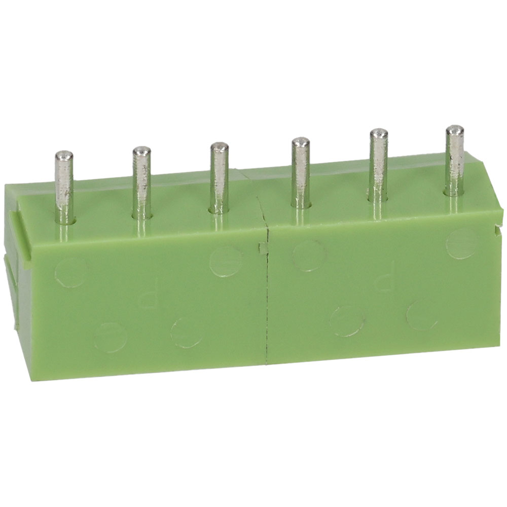 TruConnect 213915 3.5mm Low Profile 90 Degree 6 Way Terminal Block ...