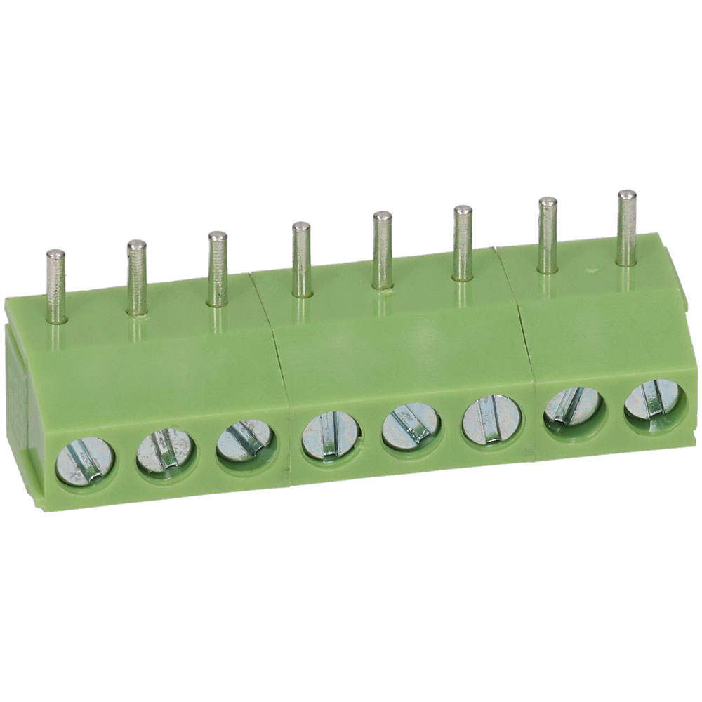 TruConnect 213917 3.5mm Low Profile 90 Degree 8 Way Terminal Block ...