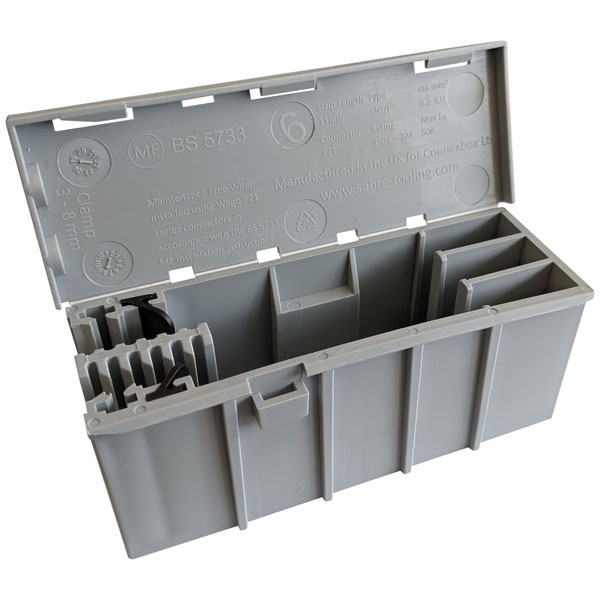 Wago 207-3301 WagoBOX 221-4 Junction Box for 221-4 & 2773 Series ...