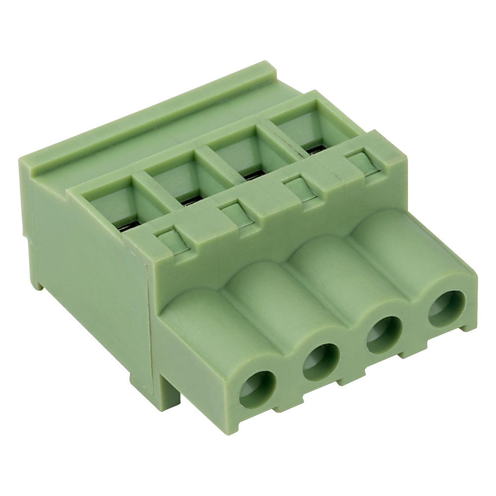 TruConnect 5mm Female Pluggable Vertical 4 Way Terminal Block | Rapid ...