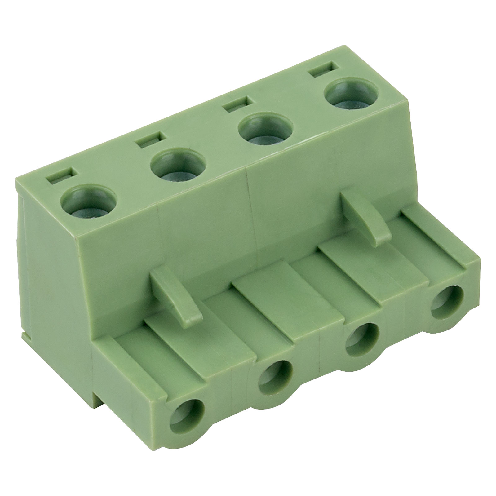 TruConnect 7.5mm Female Pluggable Horizontal 4 Way Terminal Block ...