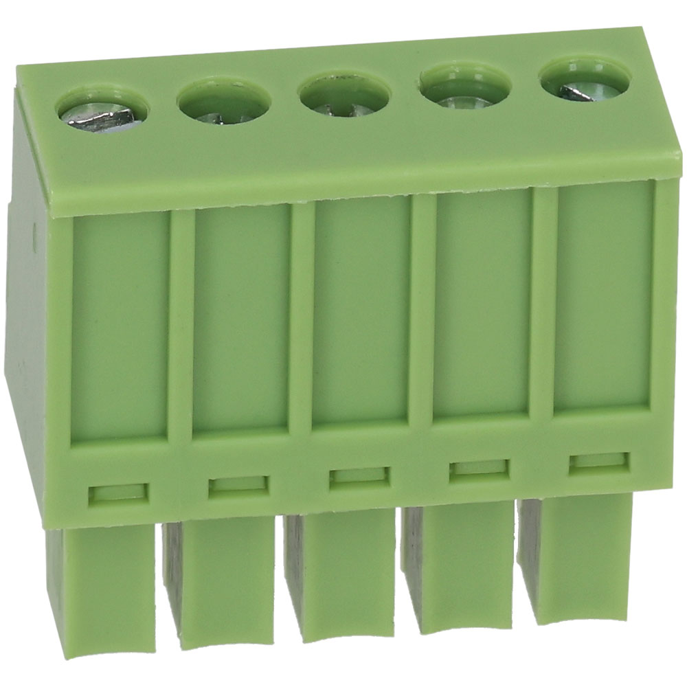 TruConnect 215408 3.81mm Female Pluggable Vertical 5 Way Terminal Block ...