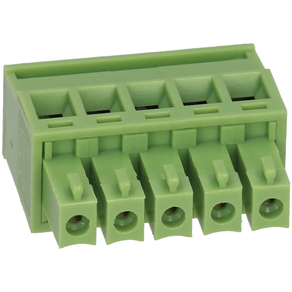 TruConnect 215408 3.81mm Female Pluggable Vertical 5 Way Terminal Block ...