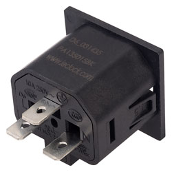 Click PA135015BK IEC Locking Inlet C13 | Rapid Online