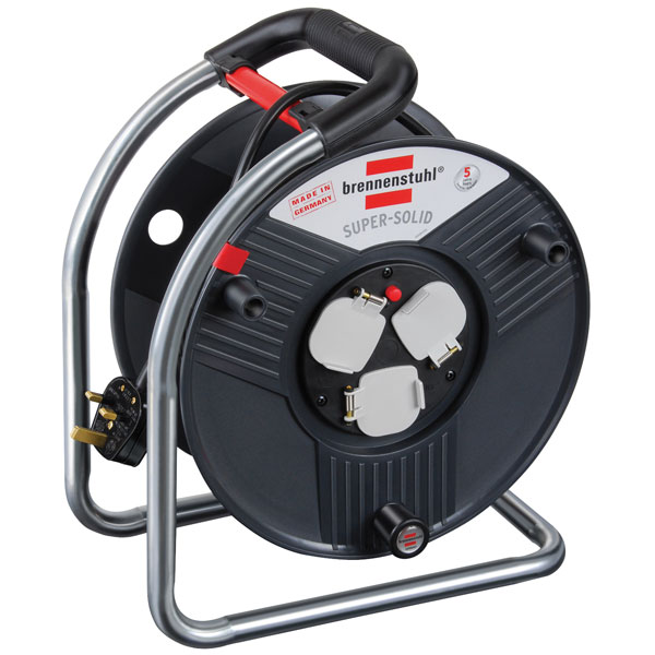 Brennenstuhl 1308953 Cable Reel Super Solid 50m H05VV-F 3G1.5 | Rapid ...