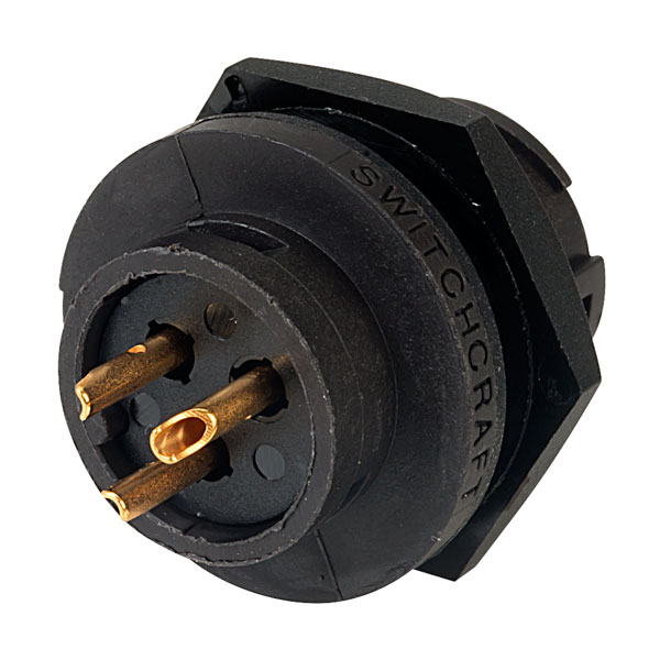 Switchcraft EN3P3F 3 Pole Weathertight Panel Skt | Rapid Online