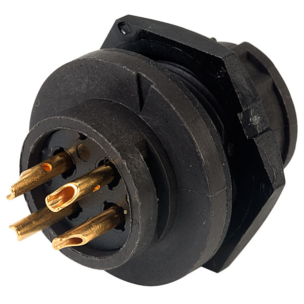 Switchcraft EN3P4F 4 Pole Weathertight Panel Skt | Rapid Online