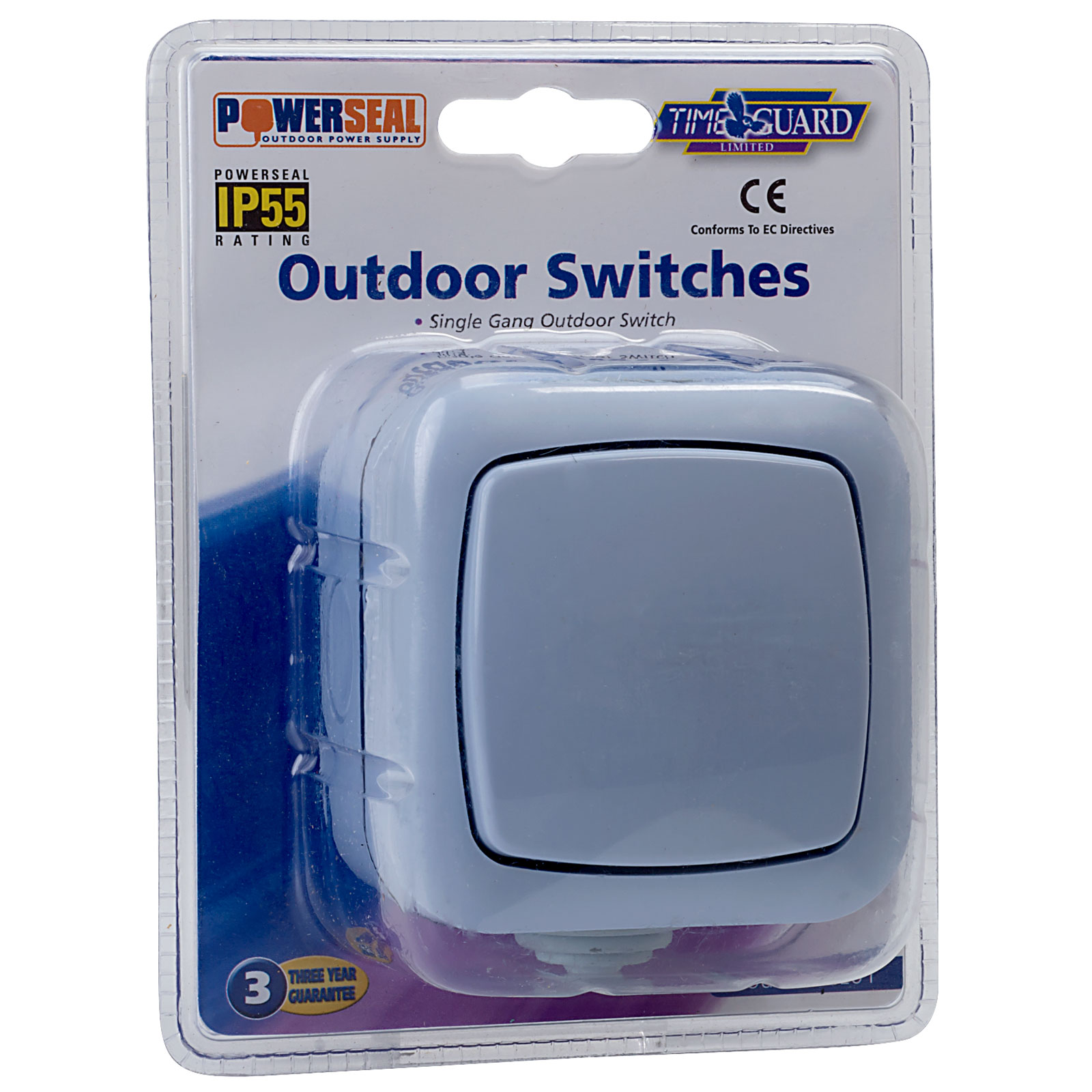 Timeguard TPSL01 Economy Outdoor Single Gang Switch | Rapid Electronics