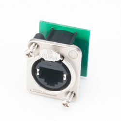 Neutrik NE8FDP RJ45 Connector (Ethercon Chassis) Feedthrough Receptacle ...