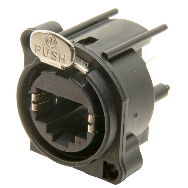 Neutrik NE8FAV Vertical PCB Mount RJ45 Receptacle | Rapid Electronics Neutrik NE8FAV Vertical PCB Mount RJ45 Receptacle | Rapid Electronics