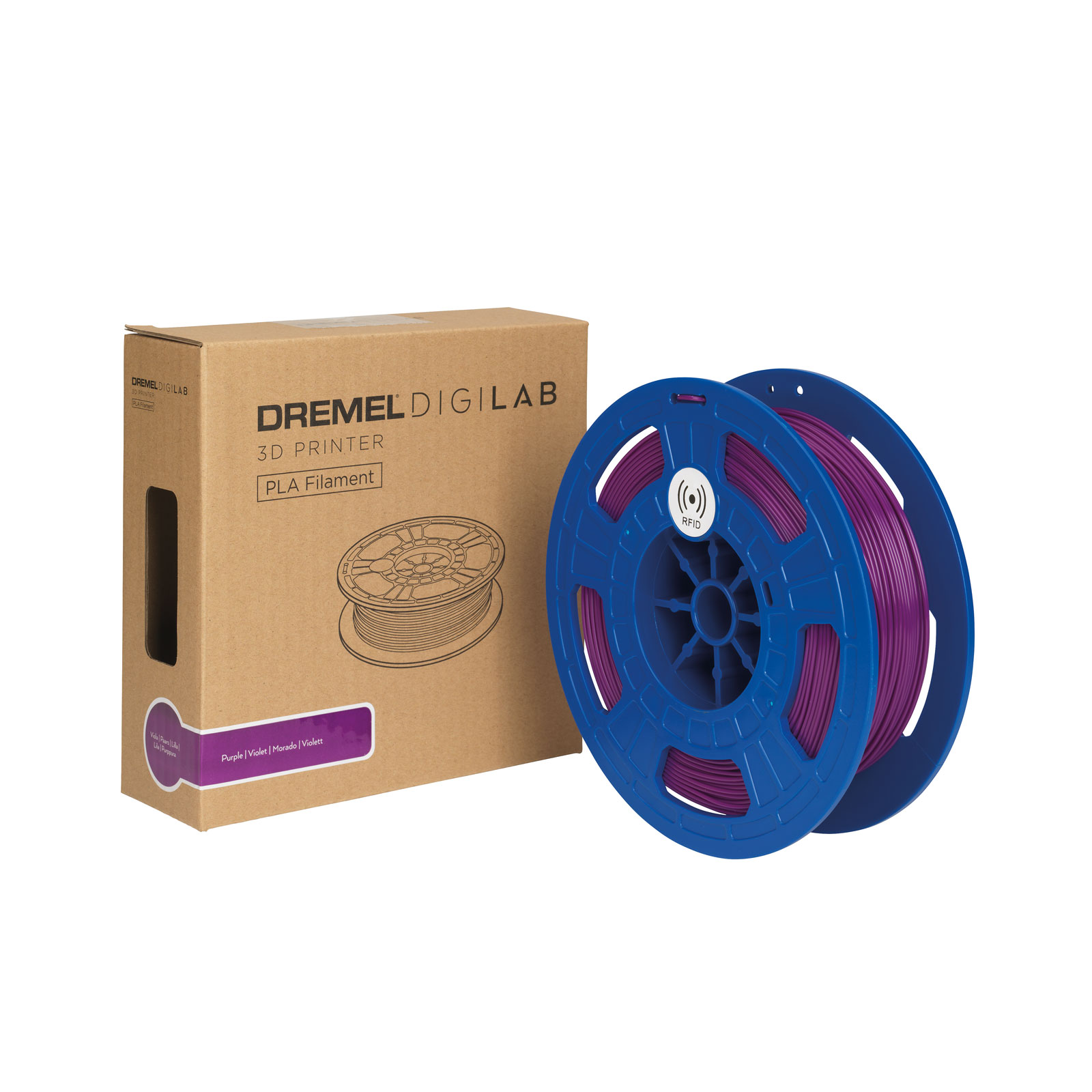 Dremel 3D PLA Filament 1.75mm 0.75kg - Purple | Rapid Online