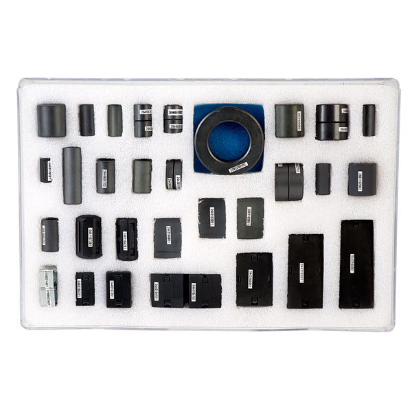 Fair-rite 0199000005 71 piece Ferrite Core Sample kit | Rapid Online