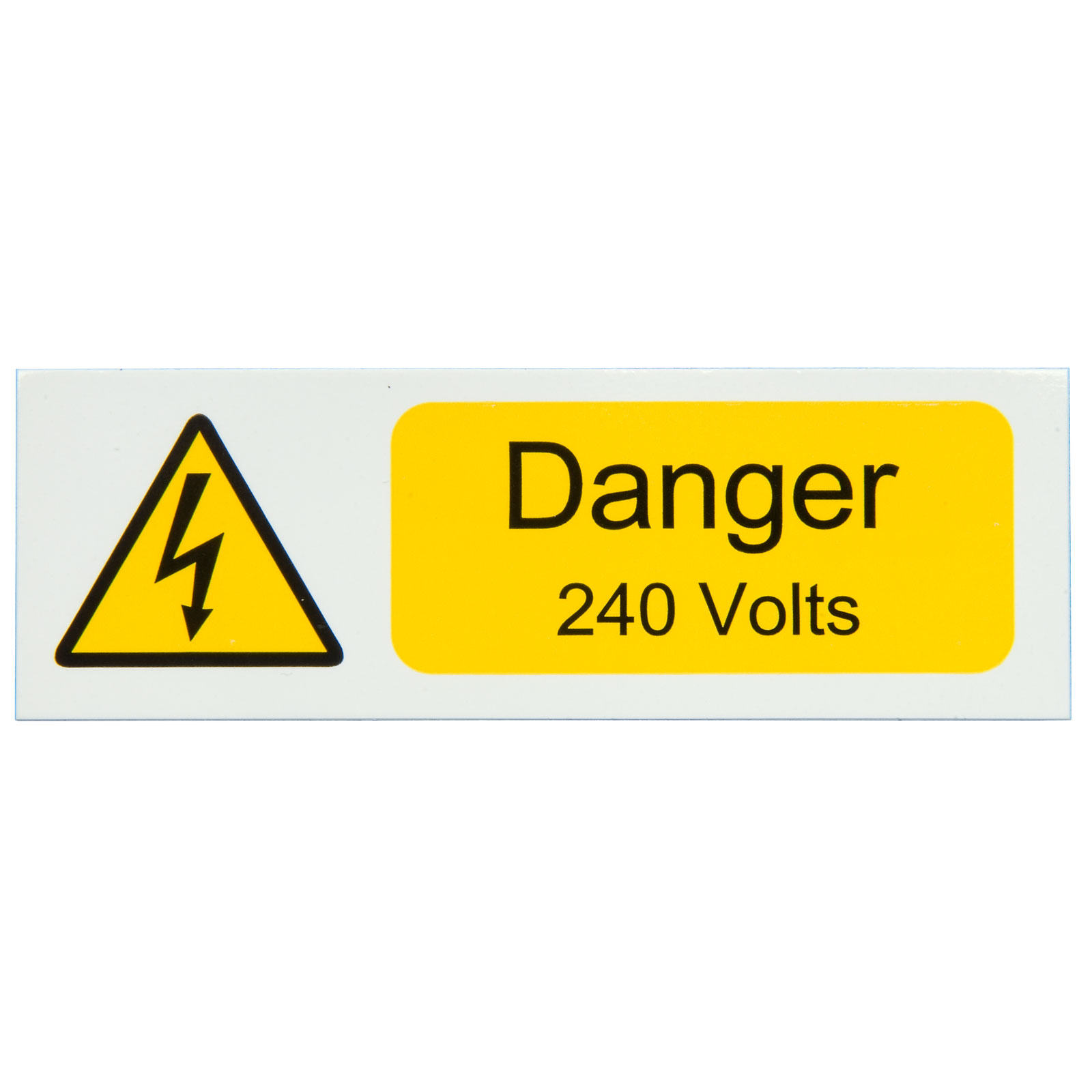 Industrial Signs IS0410SA Danger 240V 75x25 - Pack of 10 S/a Vinyl ...
